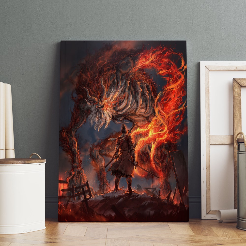 Sekiro Shadows Die Twice Red Wall Art | Sekiro Shop